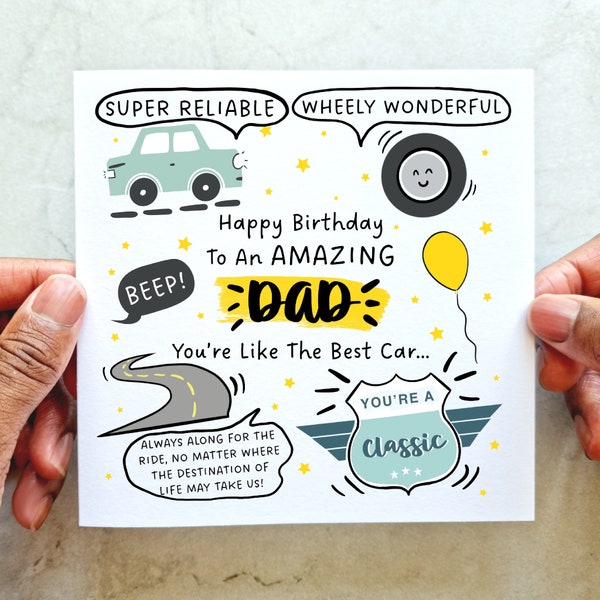 Car Pun Birthday Card - Etsy