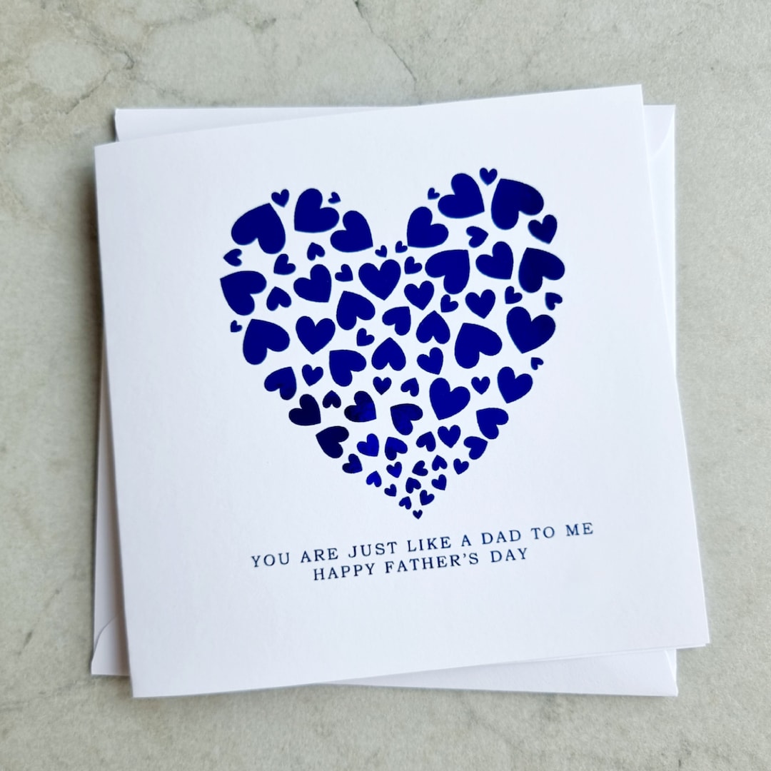 Fathers Day Card Like A Dad to Me Card Card for Stepdad Like A Dad ...