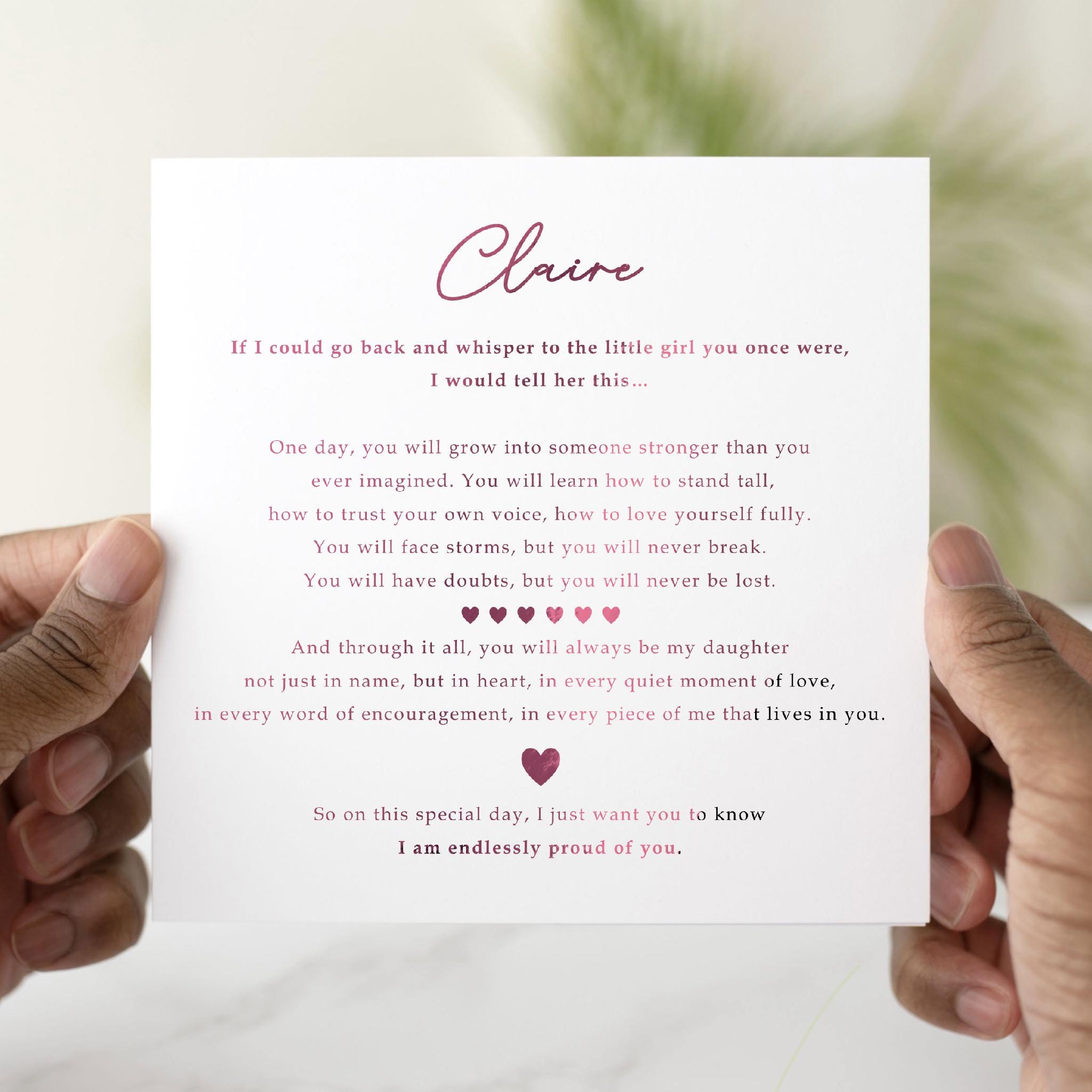 Egg Poacher Pan Chenive Daughter Birthday Card From Parents - Heartfelt ...