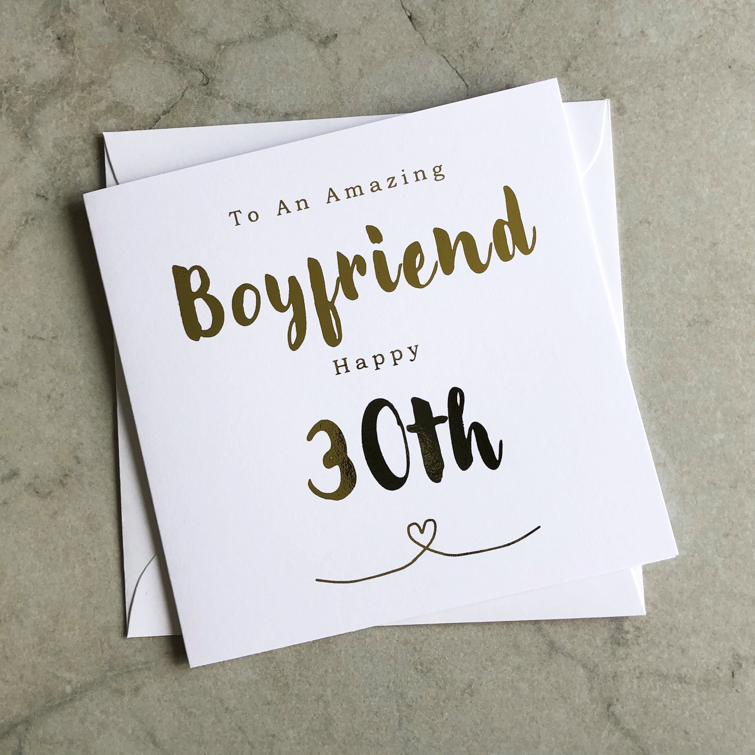 Boyfriend 30th Birthday Card Boyfriend 30th Card 30th - Etsy