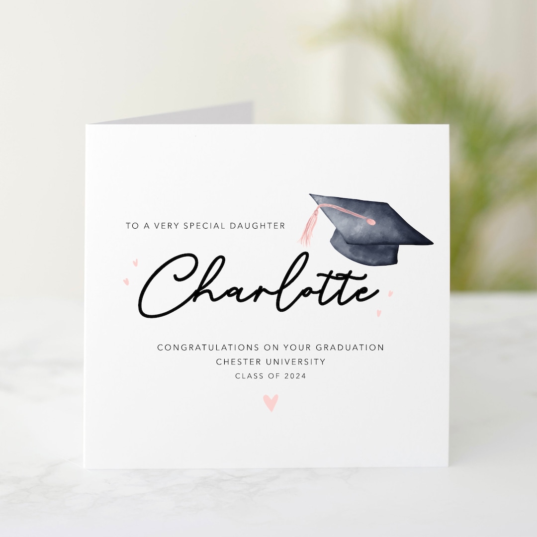Personalised Daughter Graduation Card Graduated Card for Daughter ...