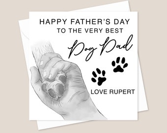 Fathers Day Card From the Dog, Dog Dad Father's Day Card, Dog Dad ...