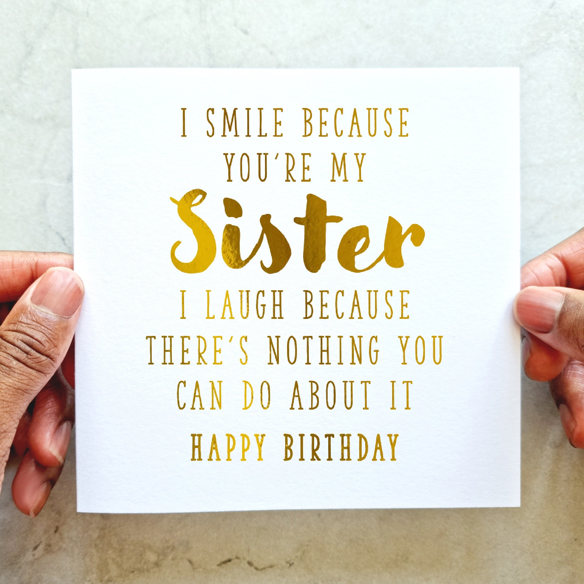 Funny Sister Birthday Card Birthday Card Sister Birthday Card For 2140