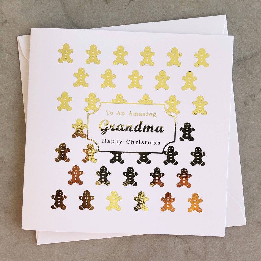 Grandma Christmas Card Christmas Card for Grandma - Etsy