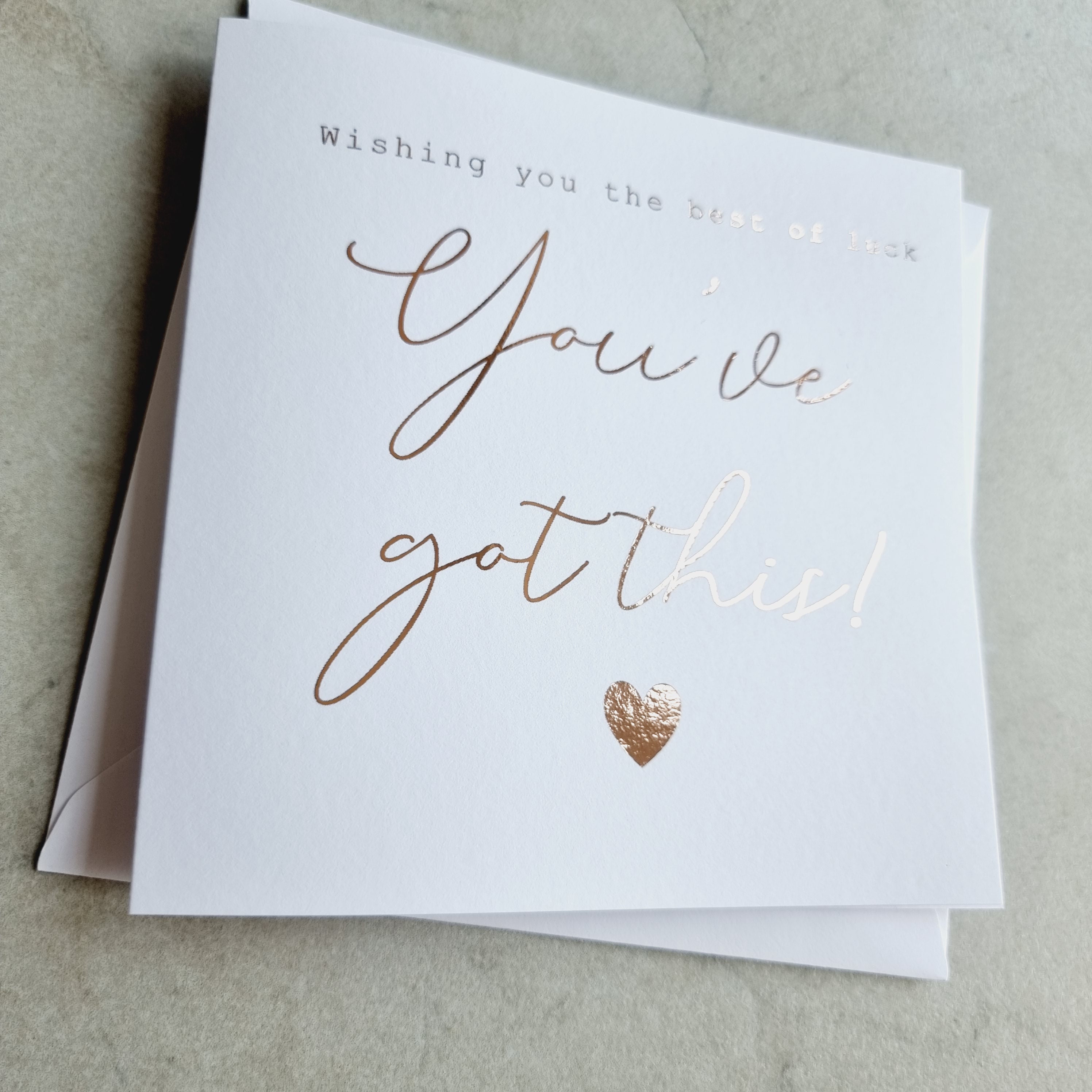 Simple Good Luck Card Congratulations Card Congrats Card - Etsy