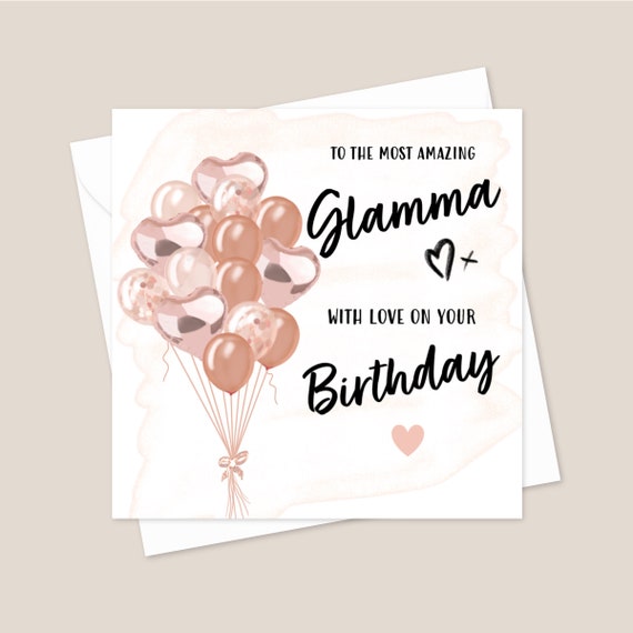 Glamma Birthday Card Birthday Card for Glamma Birthday - Etsy