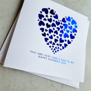 Fathers Day Card Like A Dad to Me Card Card for Stepdad Like A Dad ...
