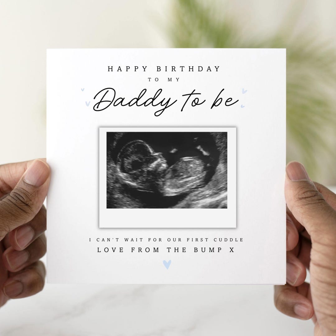 Personalised Daddy to Be Scan Birthday Card - Daddy to Be Birthday Card ...