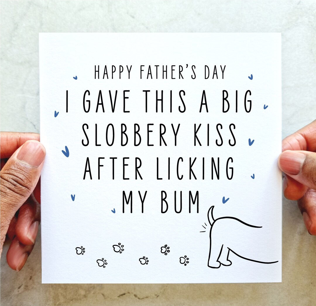 Funny Dog Dad Fathers Day Poem Card - Fathers Day Card From the Dog ...