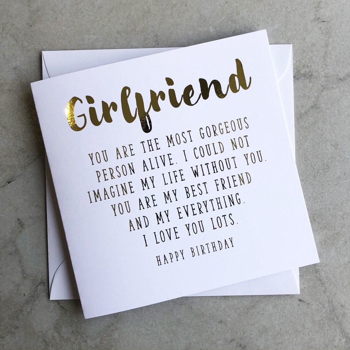 Girlfriend Birthday Card Card For Girlfriend s Birthday Etsy Girlfriend Birthday Card Card For Girlfriend s Birthday Etsy