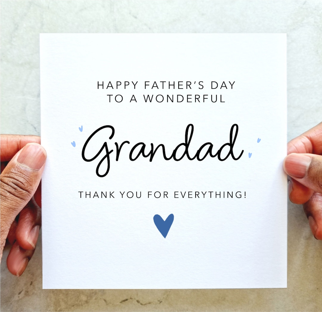 Special Grandad Fathers Day Card - Father’s Day Card for Grandad - Card ...