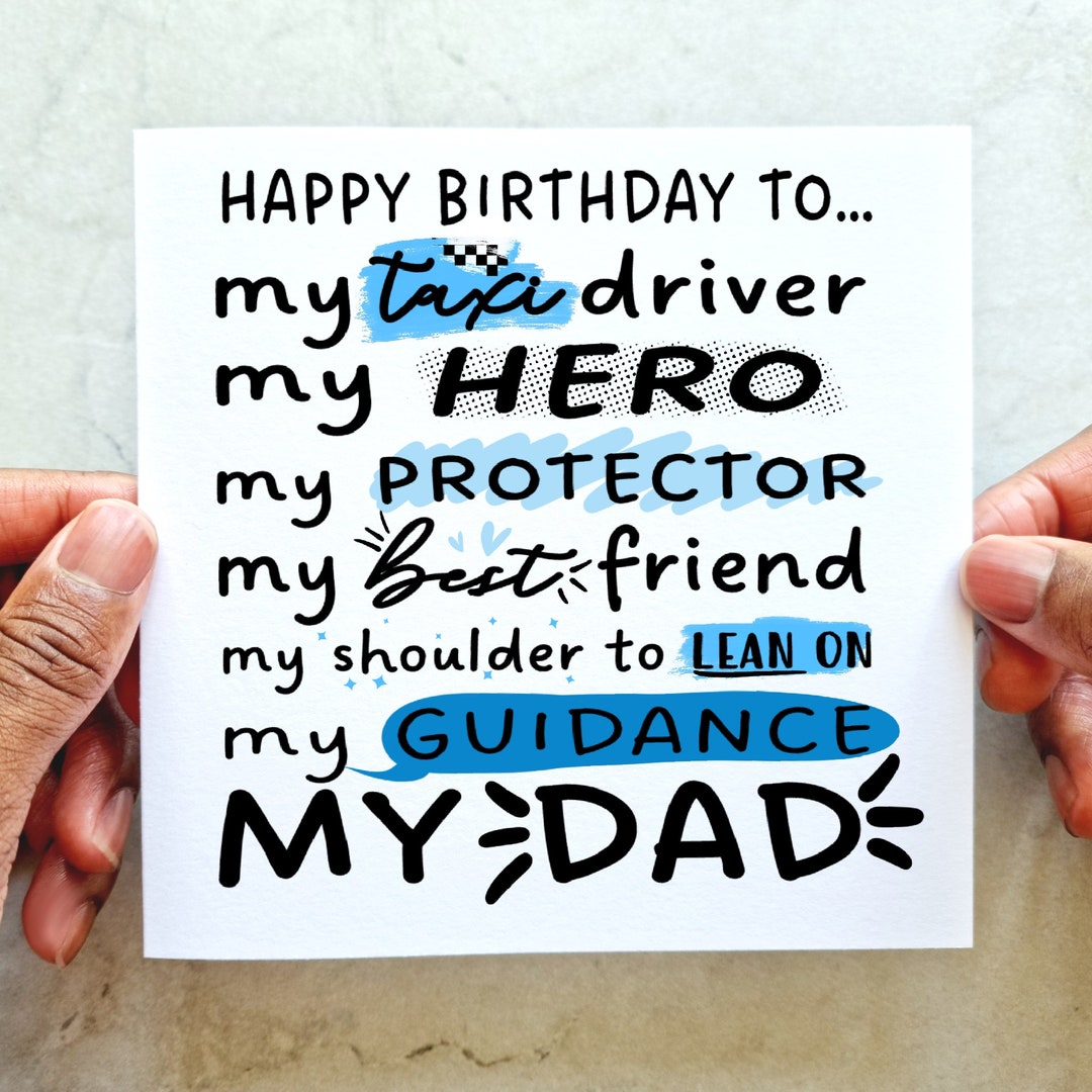 My Dad Birthday Card - Card for Him - Birthday Card for Dad - Dad Card ...