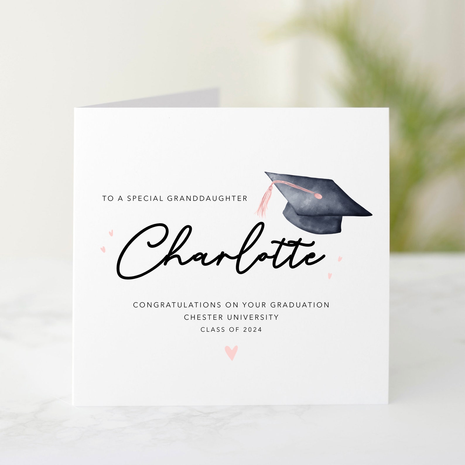 Personalised Granddaughter Graduation Card - Graduated Card for ...