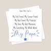 Poem Papa Birthday Card Birthday Card for Papa Meaningful Papa Card ...