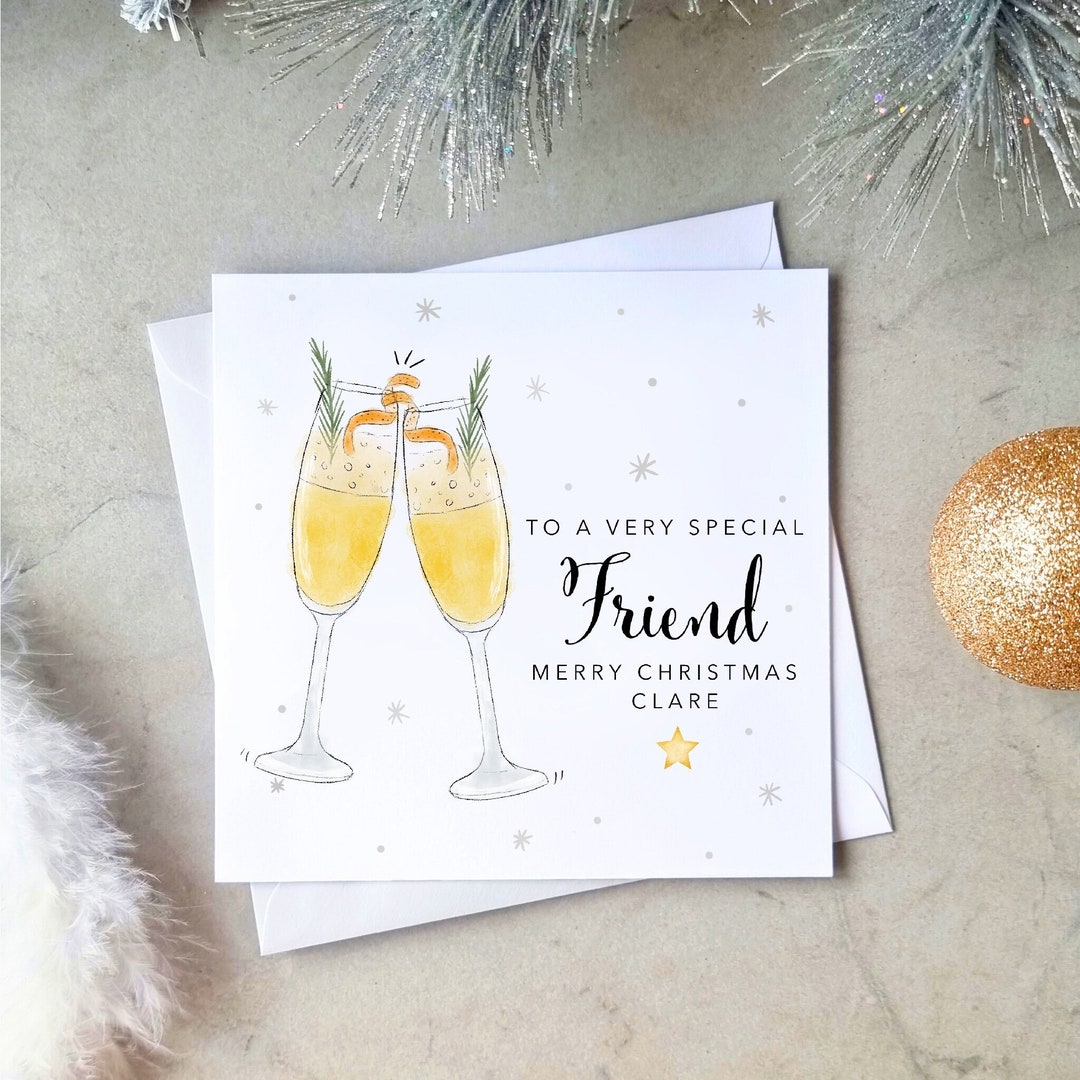 Personalised Friend Christmas Card Christmas Card for Friend Christmas ...