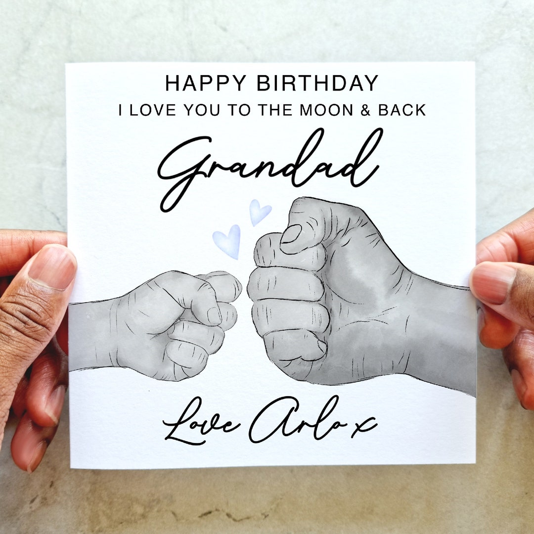 Personalised Grandad Birthday Card - Birthday Card for Grandad ...