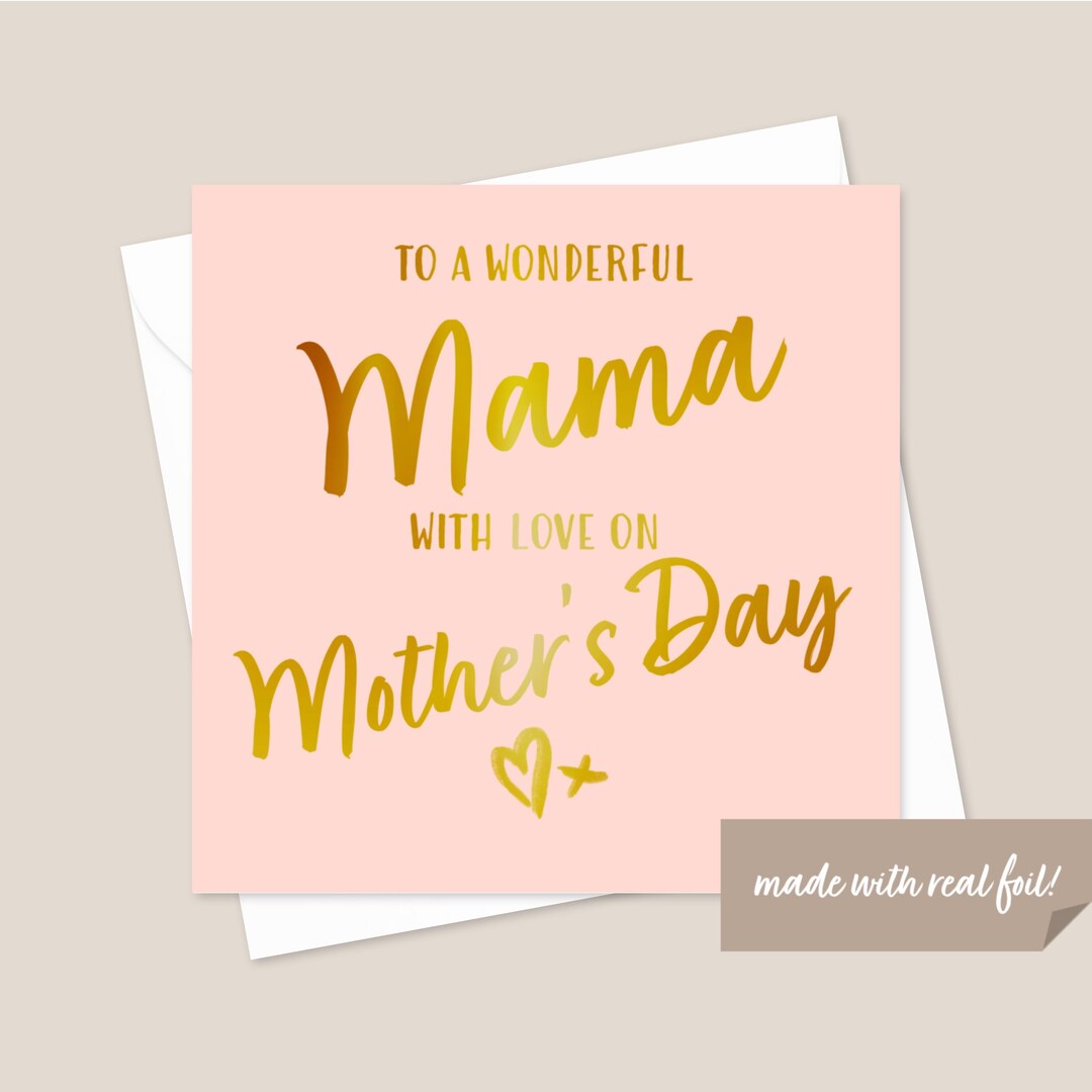 Mama Mothers Day Card - Mama Card - Card for Mama - Card for Her - Best ...