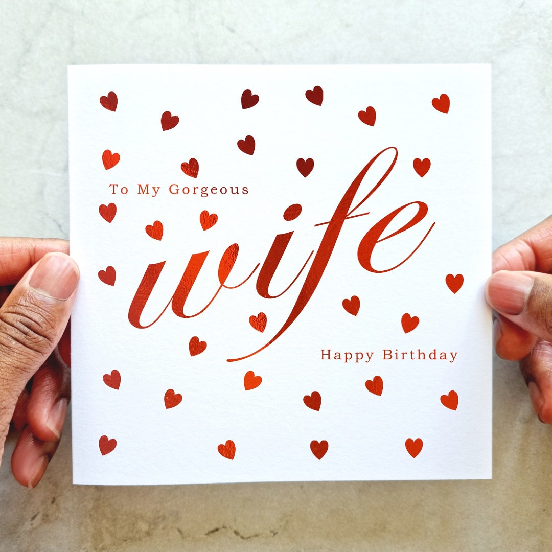 Special Wife Birthday Card - Wife Card - Birthday Card for Wife ...