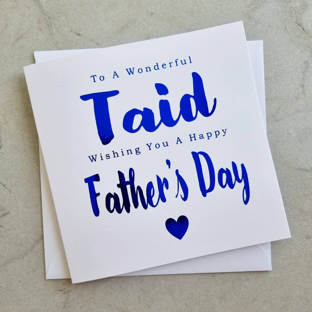 Taid Father's Day Card - Welsh Grandad Father's Day Card - Father’s Day ...