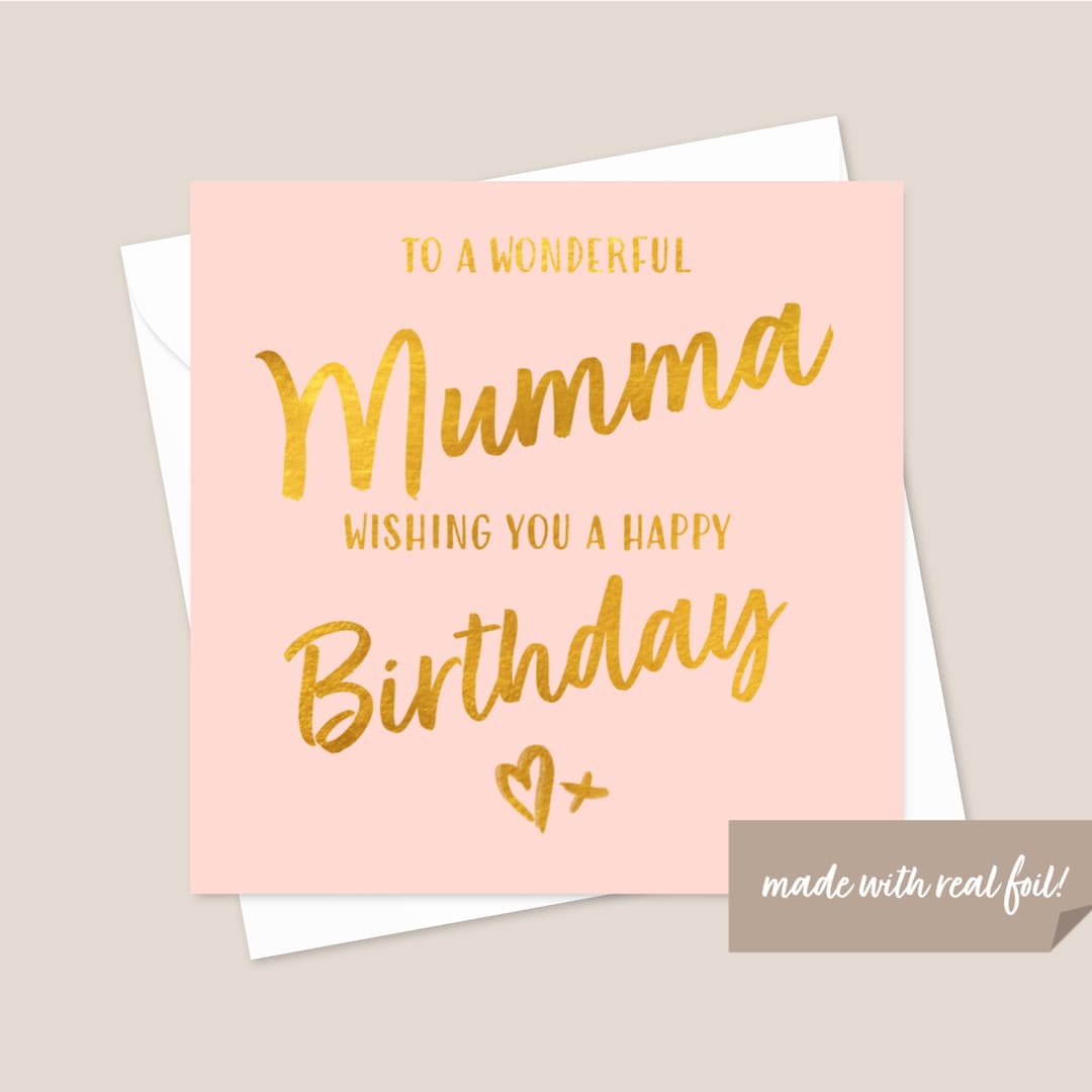 Mumma Birthday Card - Mumma Card - Card for Mumma - Card for Her - Best ...