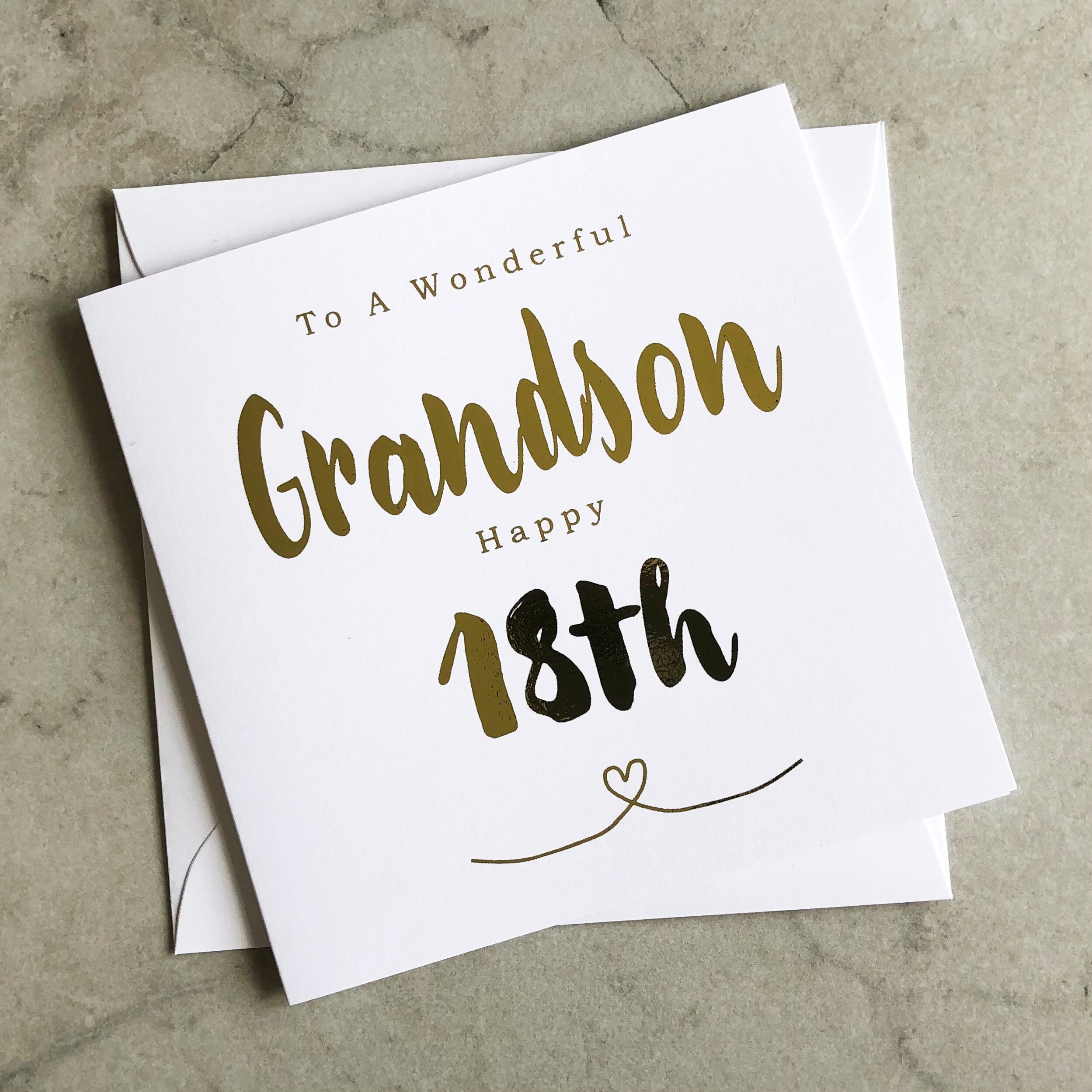 Grandson 18th Birthday Card 18th Birthday Card For Grandson | Etsy