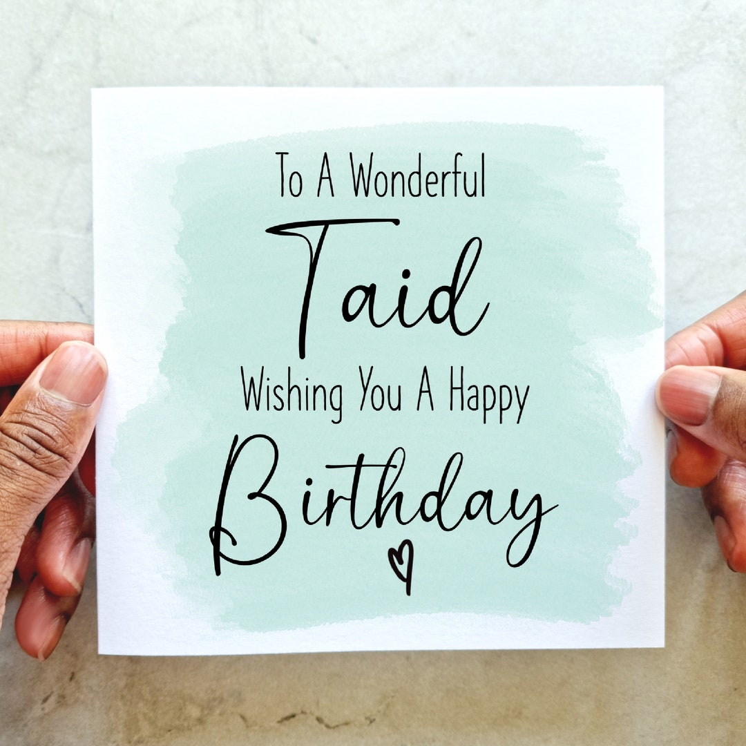 Taid Birthday Card - Birthday Card for Taid - Card for Taid - Taid Birthday Card - Welsh Grandad ...