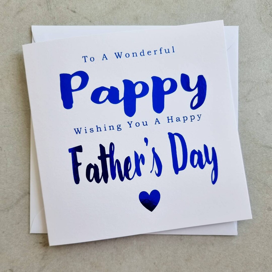 Pappy Father's Day Card - Pappy Fathers Day Card - Father’s Day Card ...