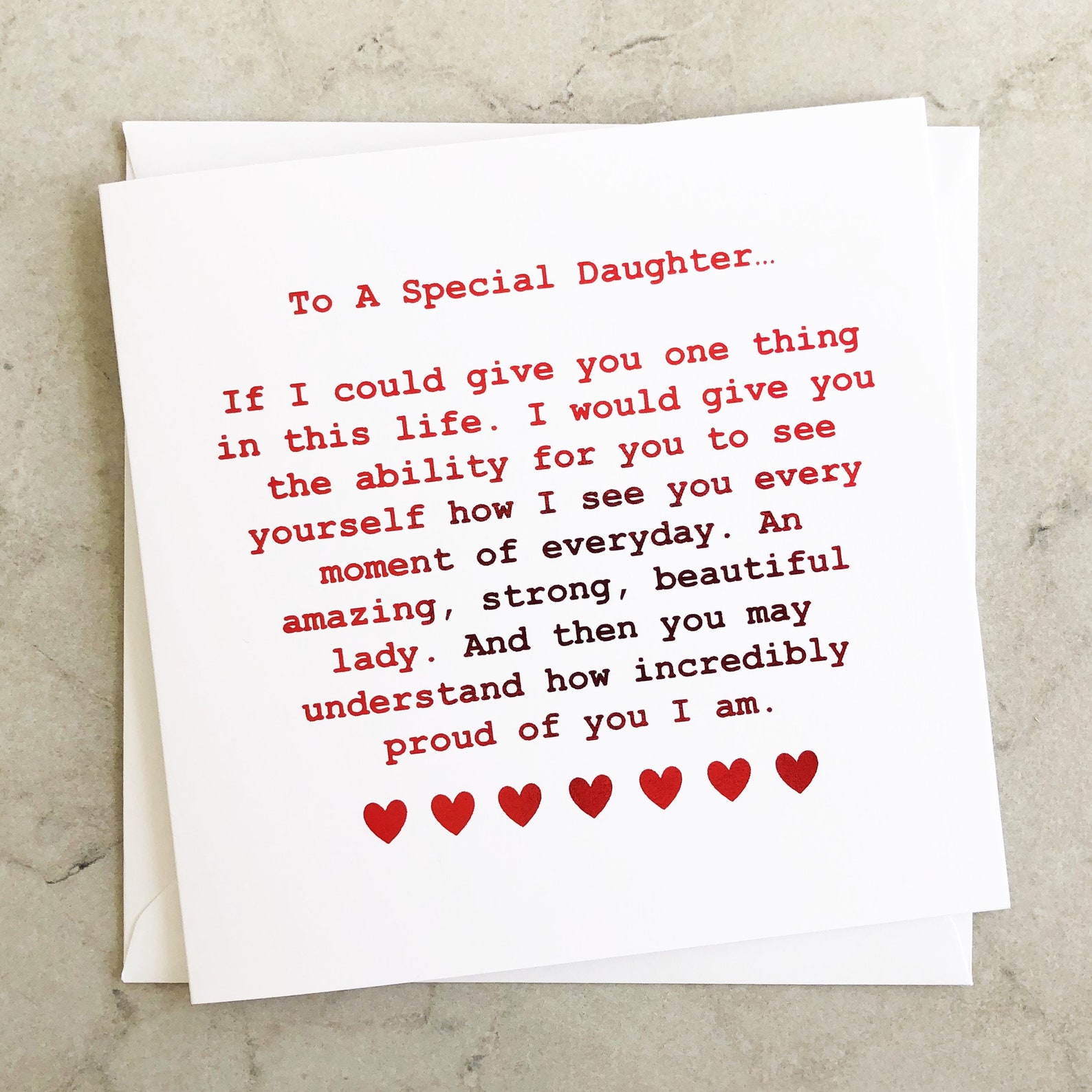 Daughter Birthday Card Card for Daughter's Birthday - Etsy