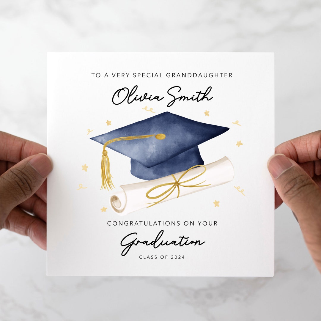 Personalised Granddaughter Graduation Card - Graduation Card for ...