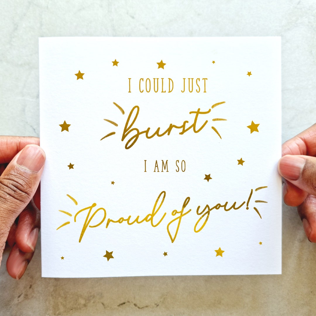 I'm so Proud of You - Congratulations Card - Graduation Card - New Job ...