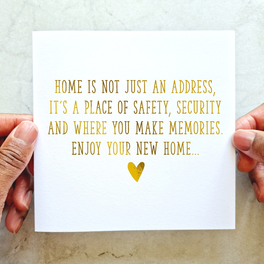 Verse New Home Card - Congratulations New House Card - Housewarming ...