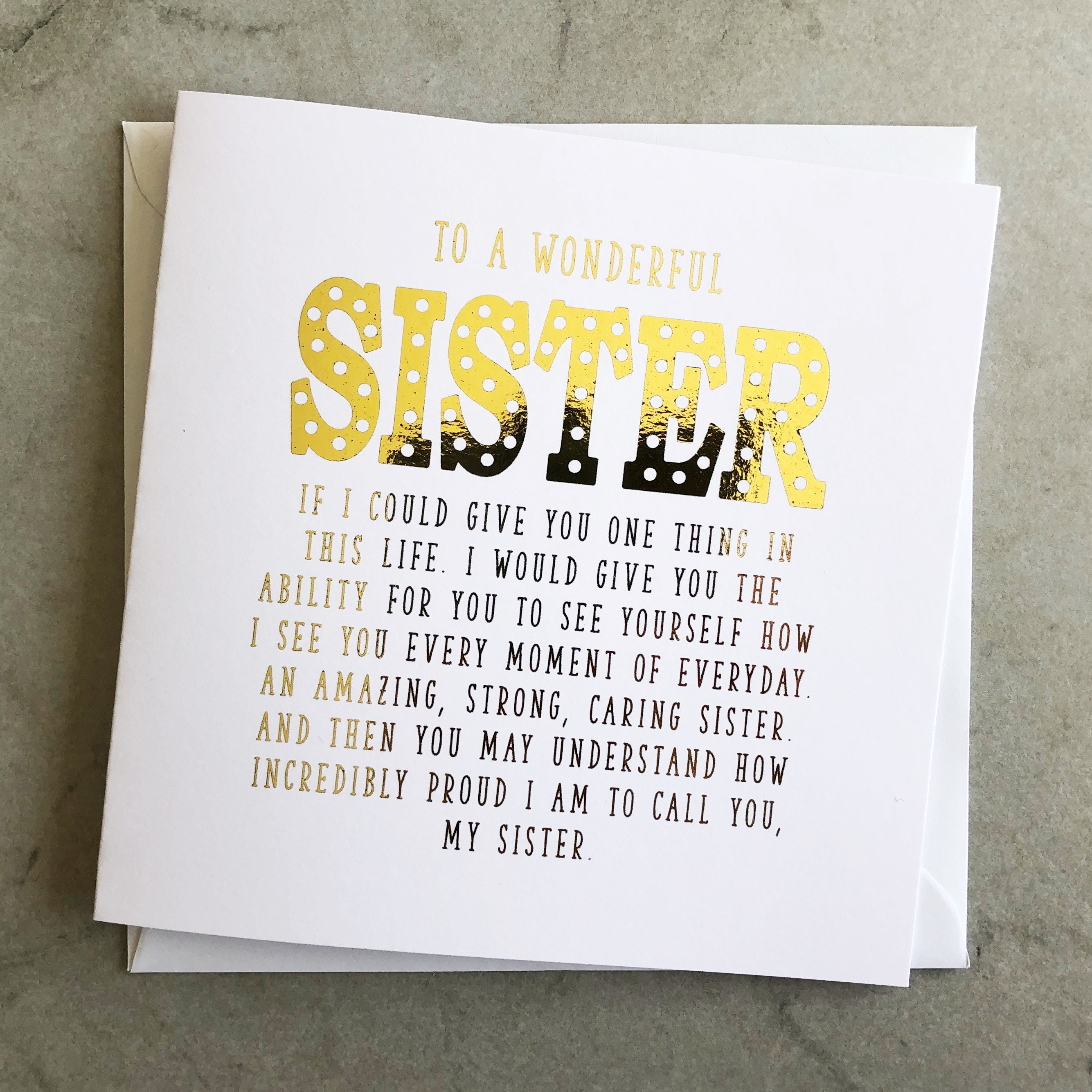 Sister Birthday Card Poem Birthday Card Sister Birthday Card For Sister 