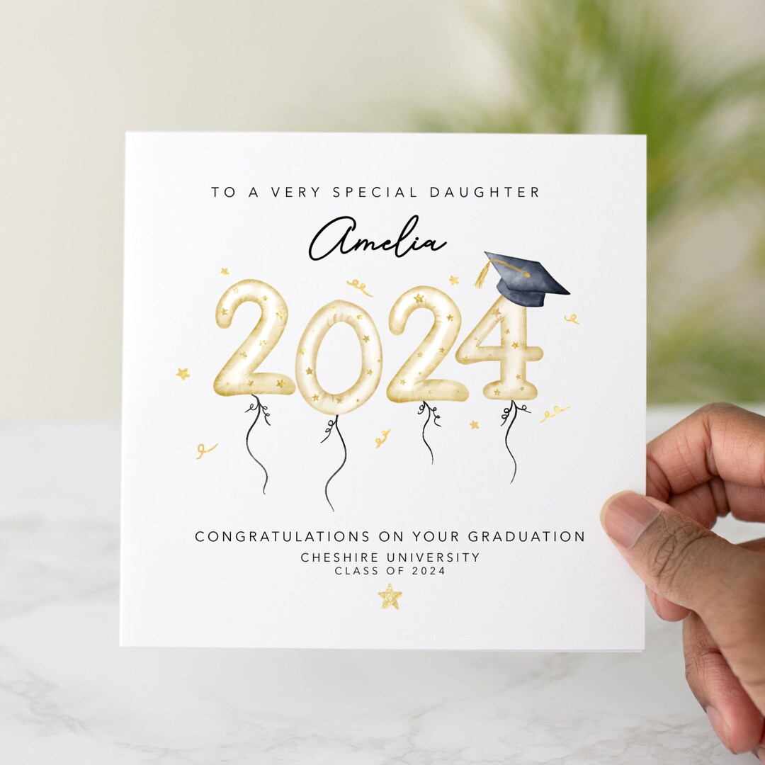 Personalised Daughter Graduation Card - Graduated Card for Daughter ...