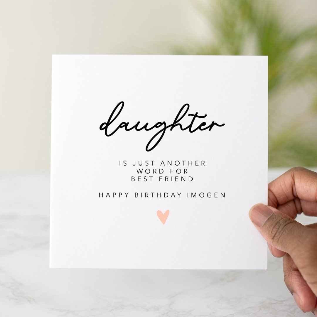 Personalised Daughter Birthday Card - Birthday Card for Daughter ...