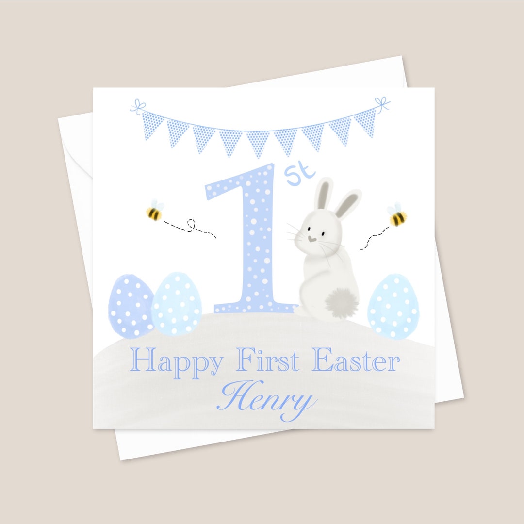 Personalised First Easter Card Babys 1st Easter Card - Etsy
