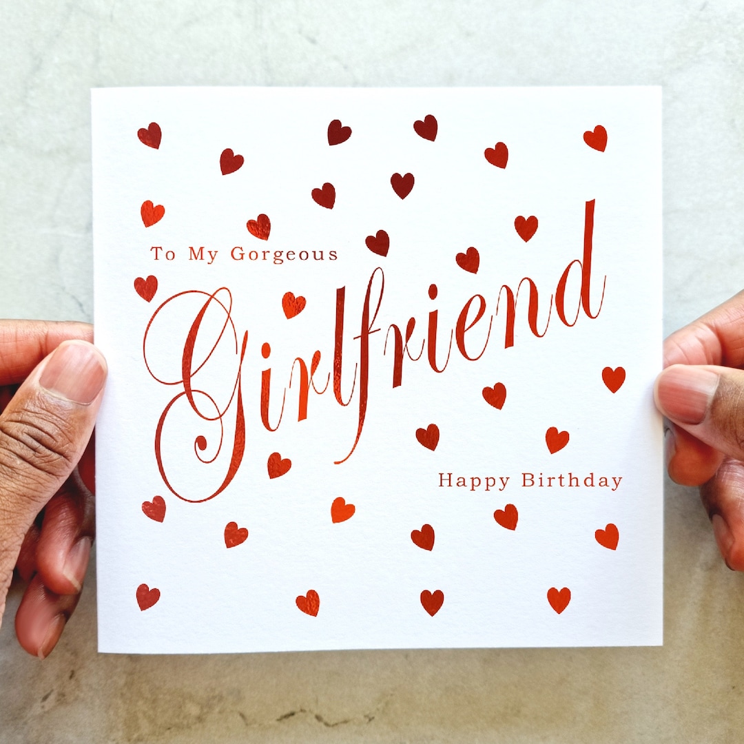 Special Girlfriend Birthday Card - Birthday Card for Girlfriend ...