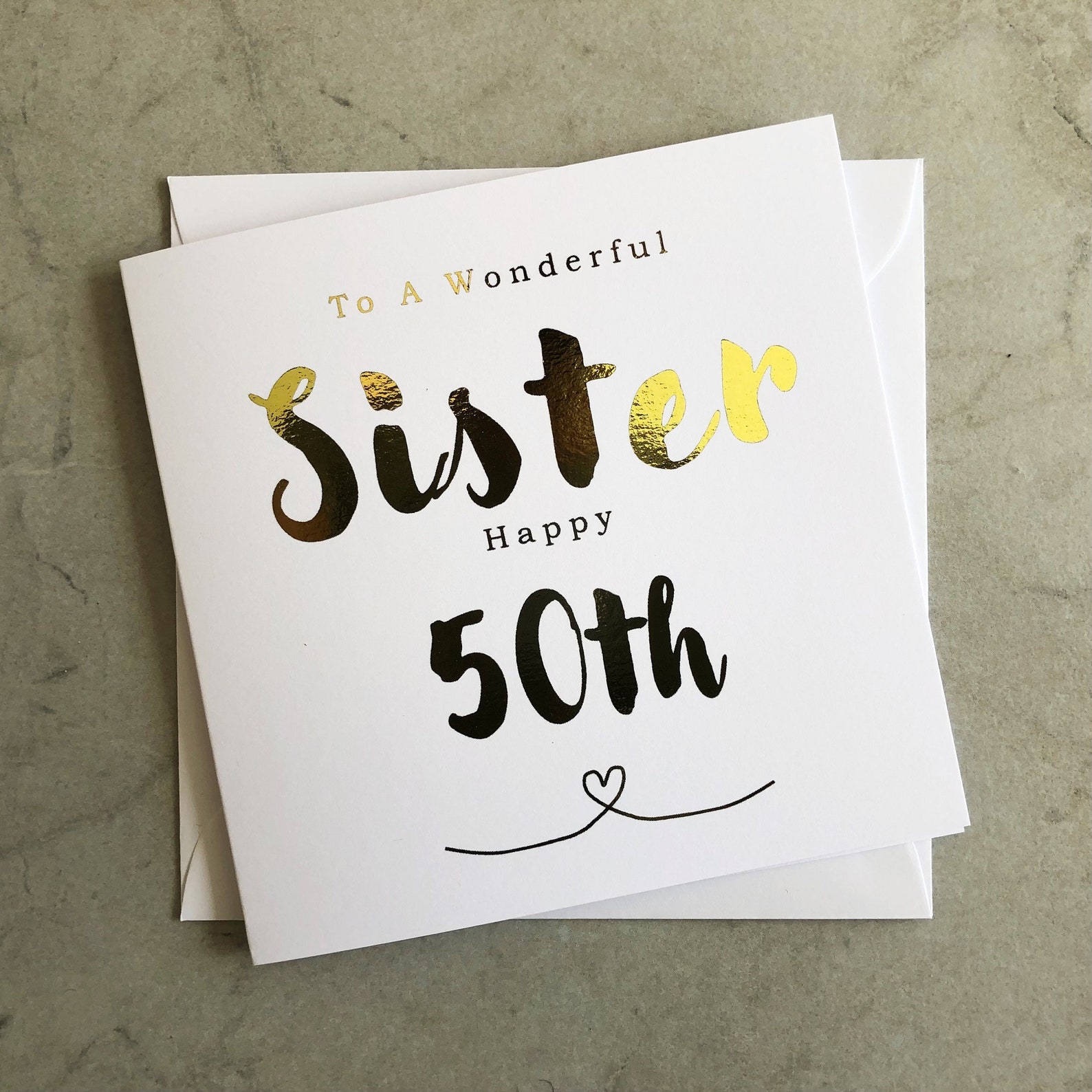 Sister 50th Birthday Card 50th Birthday Card For Sister Etsy UK sister-50th-birthday-card-50th-birthday-card-for-sister-etsy-uk