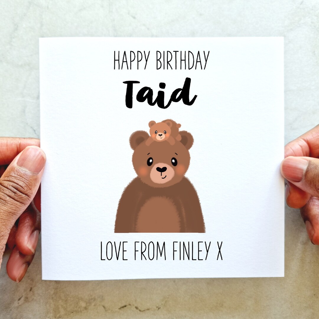 Personalised Taid Birthday Card Birthday for Taid Birthday Card for Taid Taid Card Taid Birthday ...