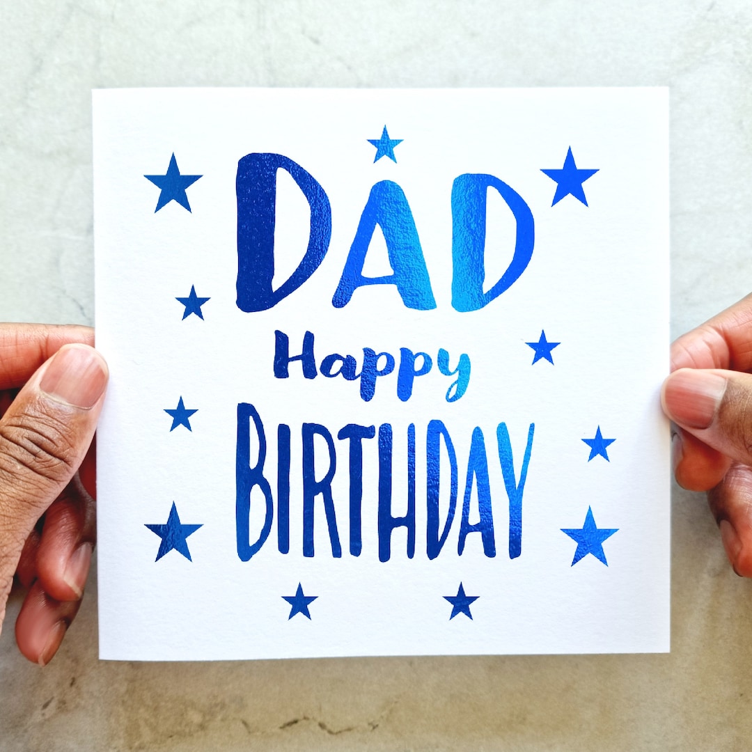 Dad Birthday Card - Birthday Dad Card - Birthday Card for Dad ...