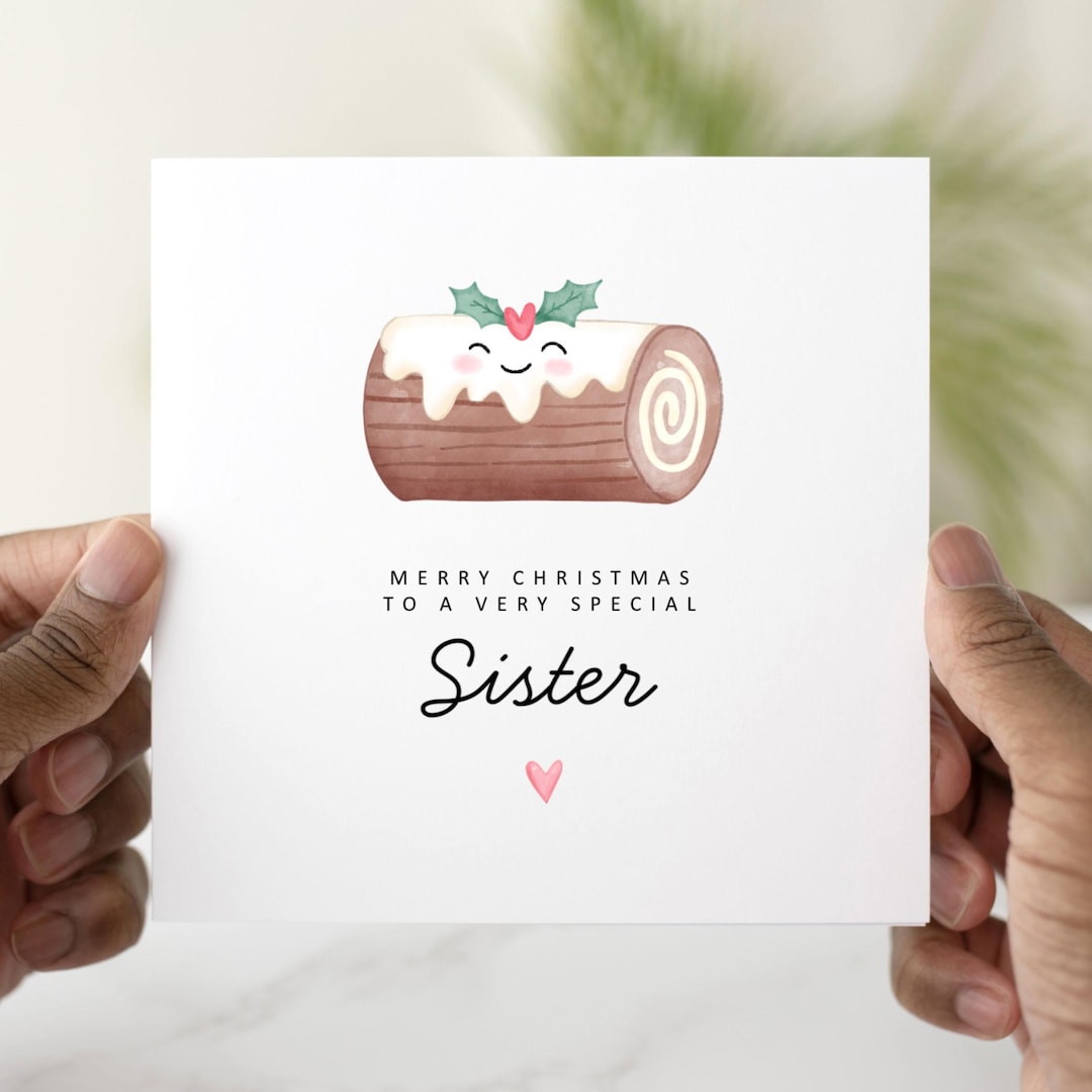 Sister Christmas Card Christmas Card for Sister Fun Christmas Card ...