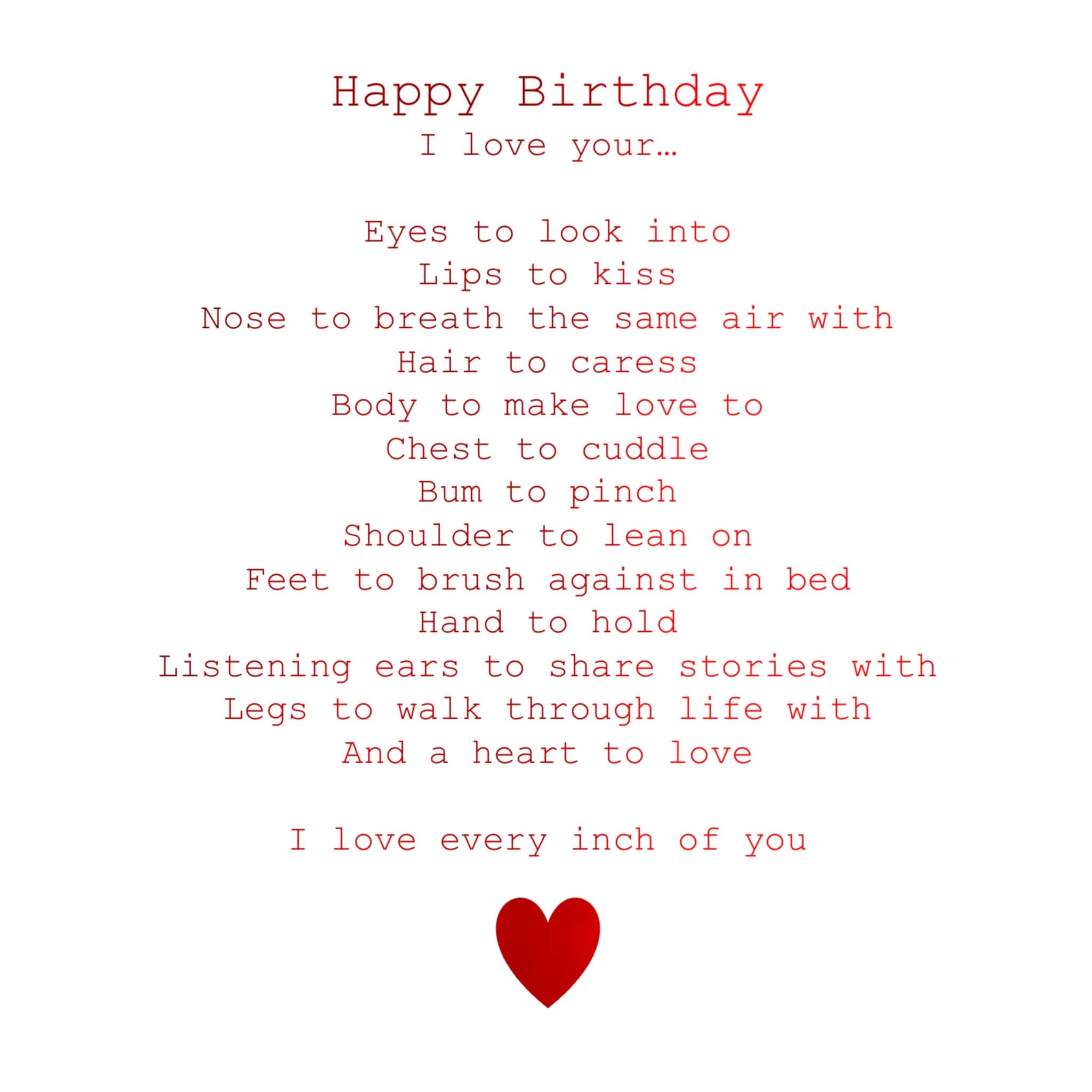 Happy Birthday Poems For Boyfriend