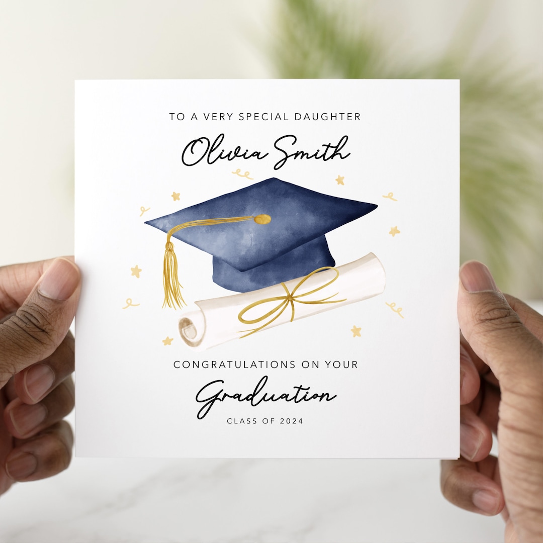 Personalised Daughter Graduation Card - Graduated Card for Daughter ...