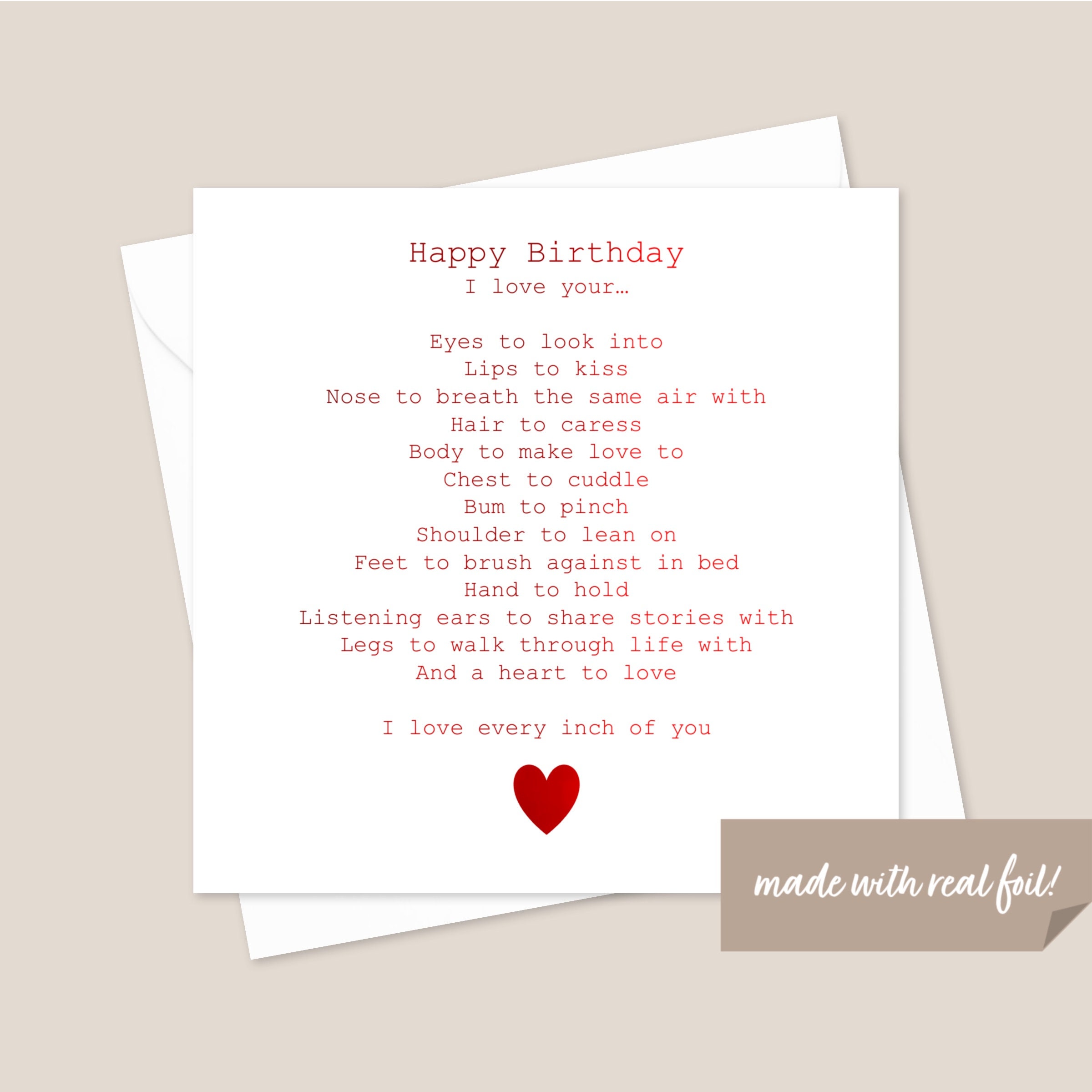 Happy Birthday Love Poem