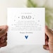Thoughtful Dad Birthday Card - Birthday Card for Dad - Poem Dad Card ...