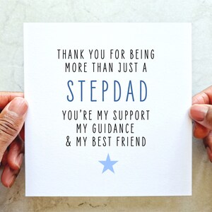 Step Dad Fathers Day Card - Happy Father’s Day Card for Step Dad - Card ...