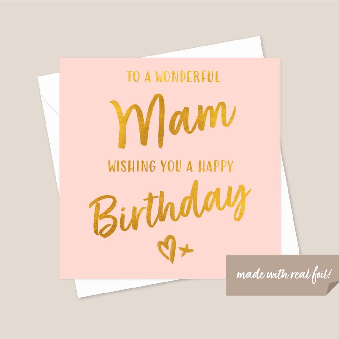 Mam Birthday Card Mam Card Card For Mam Card For Her Best Mam Birthday
