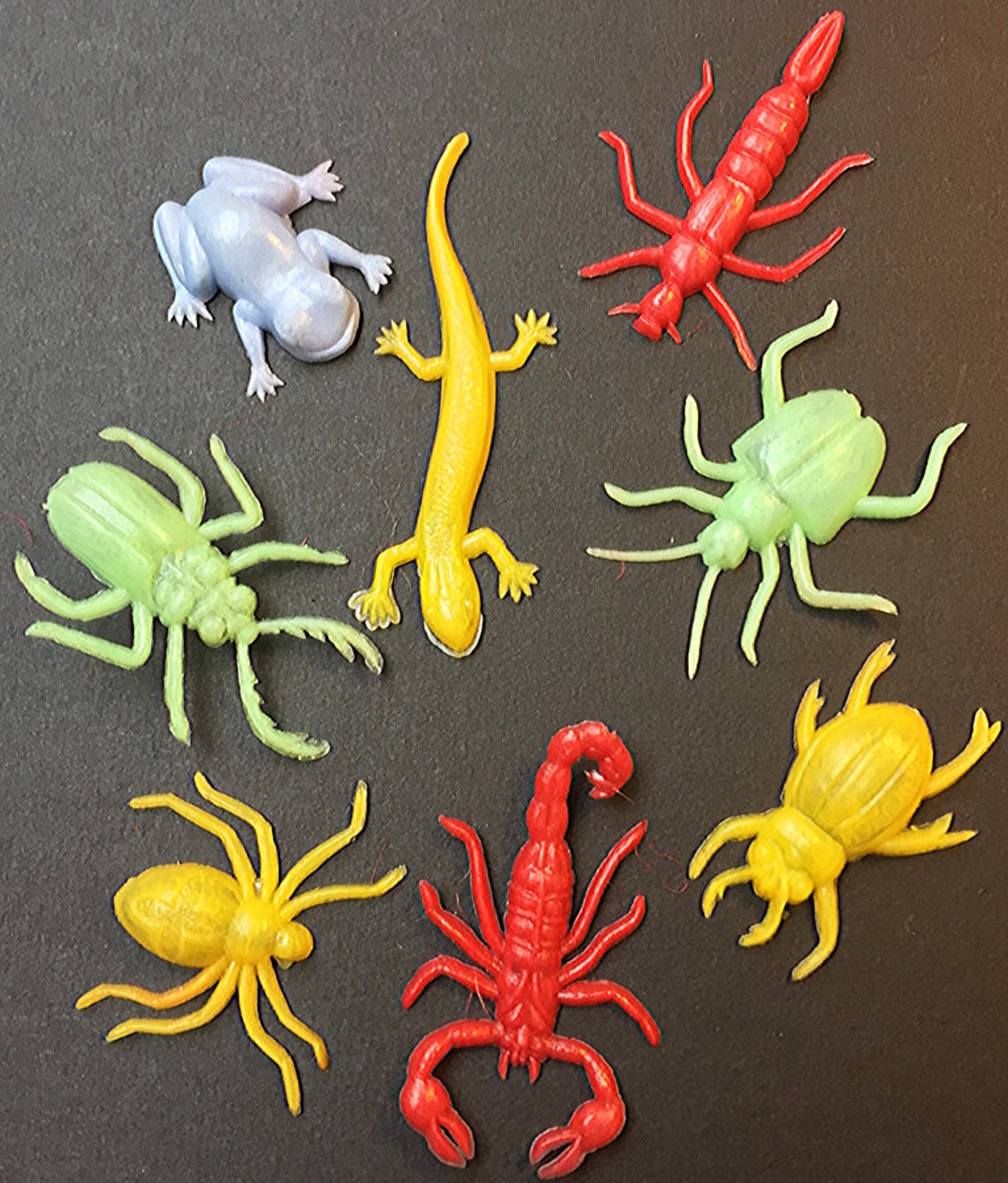 8 Rather Realistic Vintage Bugs Insects Spiders and - Etsy UK