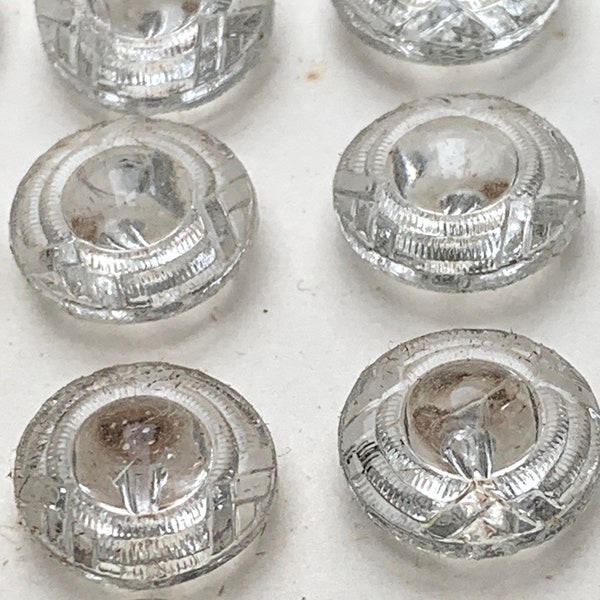 Clear Glass Buttons - Etsy