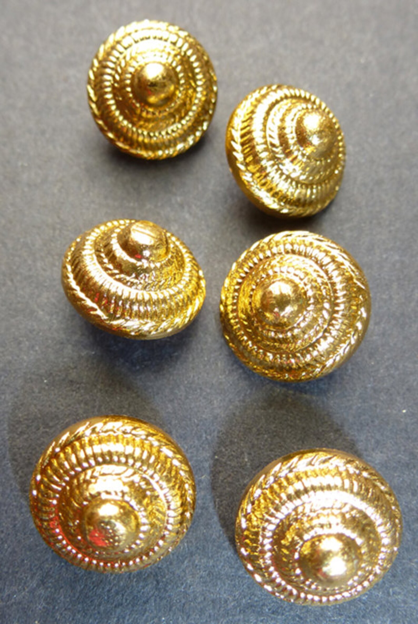 6 Rather Splendid Vintage 12mm Gold Sea Shell Buttons - Etsy Canada