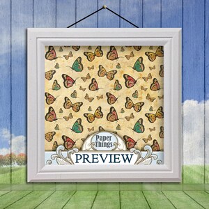Butterfly Digital Papers, Butterflies Scrapbook Paper, Butterfly ...